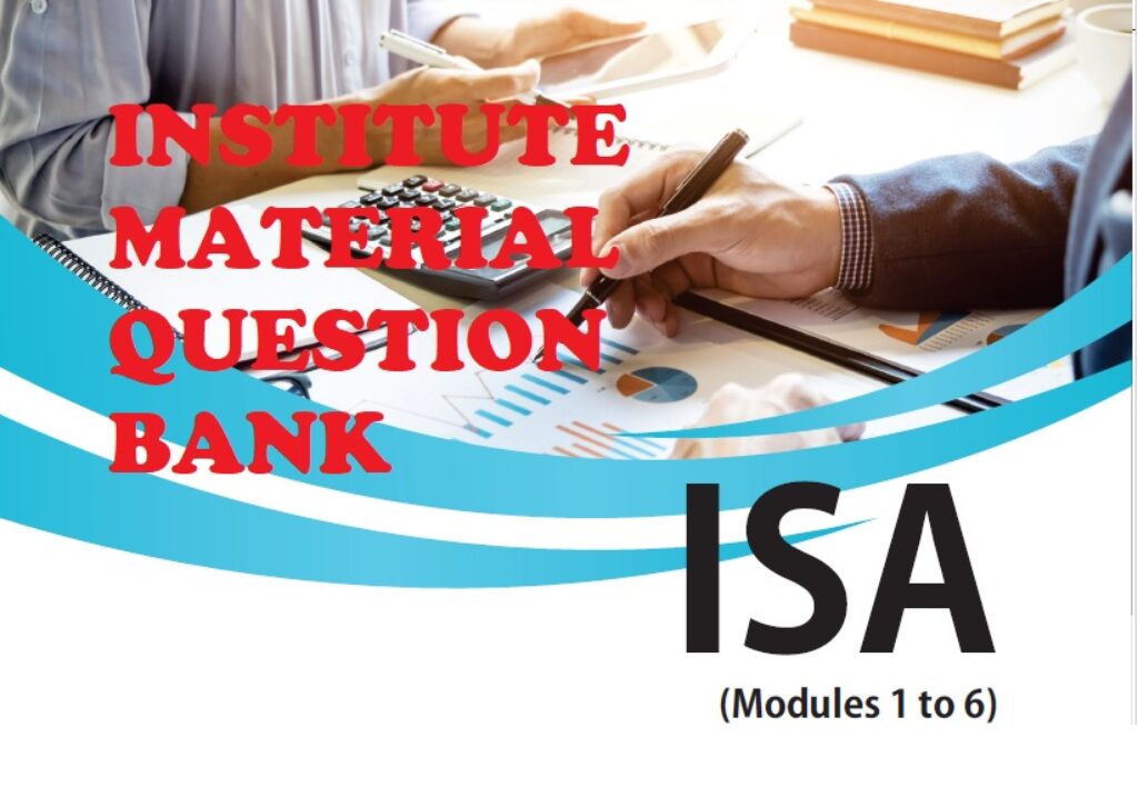 ICAI DISA 3.0 QUESTION BANK